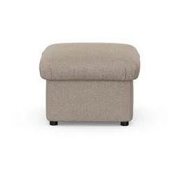 Hocker DOMO collection "Pegnitz", beige, B:60cm H:39cm T:60cm, 100% Polyester, Hocker, Polsterhocker