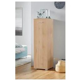 Hochkommode Priess, braun (edelbuchefarben), B:41cm H:135cm T:38cm, Holzwerkstoff, Sideboards, Türkommode