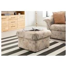 Hocker DOMO collection "Pegnitz", braun, B:60cm H:39cm T:60cm, 100% Polyester, Hocker, Polsterhocker