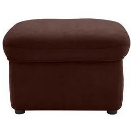 Hocker DOMO collection "Faenza", braun (dunkelbraun), B:60cm H:41cm T:60cm, 100% Polyester, Hocker, Polsterhocker, DOMO collection Hocker, in gro&szlig;er Farbvielfalt