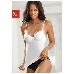 Schalen-BH-Hemd Lascana "Invisible Pink", Damen, Gr. 70, Cup D, weiß, Microtouch, Obermaterial: 79% Polyamid, 21% Elasthan, BHs BH-Hemd, mit Bügel und Spacer Schalen