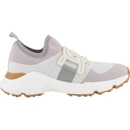 Tod's Tod's Low-Top Sneaker - Dames Kate Sneaker Grijs/Wit - Gr. 39 (EU) - in Wei&szlig; - f&uuml;r Damen