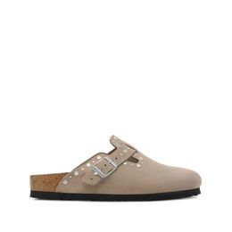 Birkenstock Sandalen - Beige Slip-On Sandals With Adjustable Buckle - Gr. 38 (EU) - in Braun - f&uuml;r Damen