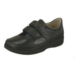 Klettschuh Natural Feet "Göteborg XL", Damen, Gr. 37, schwarz, Leder, casual, Schuhe, mit speziellem Diatec-Innenfutter