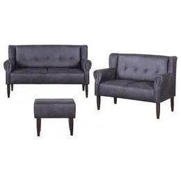 Küchensofa Home Affaire "Moro", grau (anthrazit), B:174cm H:99cm T:73cm, Microfaser in Antiklederoptik (100% Polyester), Sofas, in verschiedenen Stoffe und Farben