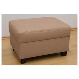 Hocker DOMO collection "Norma", braun (café), B:70 H:42 T:55, Mosel Struktur (100% Polyester);Kunstleder SOFTLUX;Microfaser-PRIMABELLE (100% Polyester);NaturLEDER in Sitz und Rücken. Korpus in passendem Kunstleder SOFTLUX bezogen;Struktur (90% Polyester, 10% Polyacryl), Hocker, Polsterhocker