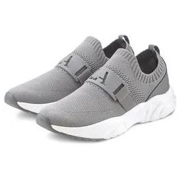 Sneaker Lascana ACTIVE, Damen, Gr. 36, grau, Obermaterial: 100% Textilmaterial. Futter: 100% Textilmaterial. Decksohle: 100% Textilmaterial. Laufsohle: 100% Synthetik, unifarben, Modisch, Schuhe Socksneaker Sneaker low Slip-on-Sneaker, Halbschuh, Freizeitschuh, Slipper, Chunky Sohle VEGAN