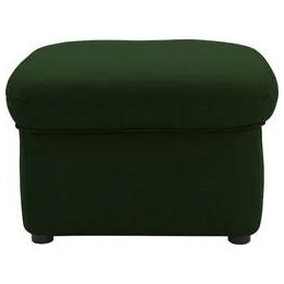 Hocker DOMO collection "Faenza", grün, B:60 H:41 T:60, 100% Polyester, Hocker, Polsterhocker, DOMO collection Hocker, in großer Farbvielfalt