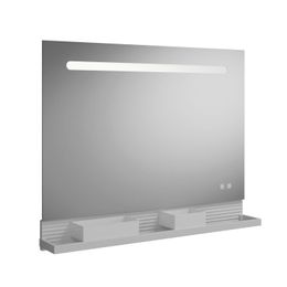 Burgbad Fiumo Leuchtspiegel mit horizontaler LED-Beleuchtung 100 x 81,7 cm