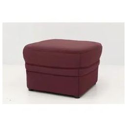 Hocker DOMO collection "Montana", rot (karminrot), B:60cm H:40cm T:60cm, Hocker, Polsterhocker