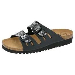 Pantolette Lico "Pantolette Bioline Lady Classic", Gr. 39, schwarz, Synthetik, Schuhe Damenschuh Schlappen Hausschuh Pantolette Sommerschuh