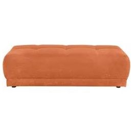 DOMO. collection Hocker DOMO COLLECTION "Ava", orange (terrakotta), B:150cm H:44cm T:67cm, Struktur (100% Polyester);Microfaser PRIMABELLE (100% Polyester);Kunstleder SOFTLUX;Struktur fein (100% Polyester), Hocker, Polsterhocker