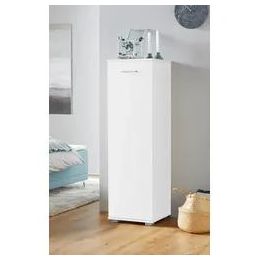 Hochkommode Priess, weiß, B:41cm H:135cm T:38cm, Holzwerkstoff, Sideboards, Türkommode