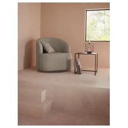 Drehsessel "Dilara Sessel", beige, B:94cm H:89cm T:94cm, Struktur fein 100% Polyester);Samtoptik (100% Polyester);Bouclé (100% Polyester), LeGer Home by Lena Gercke, Sessel, gerundete Rückenlehne und Front, in 3 Bezugsqualitäten