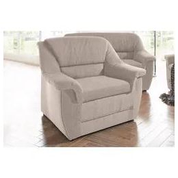 Sessel DOMO collection "Lale, formschöner und komfortabler Sessel, tolle Armlehnen", beige, B:98cm H:88cm T:93cm, Struktur grob (85% Polyester, 15% Polyacryl);Struktur (100% Polyester);Microfaser PRIMABELLE (100% Polyester), Sessel, Polstersessel, modern und zeitlos