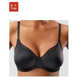 T-Shirt-BH Nuance, Damen, Gr. 95, Cup E, schwarz, Microtouch, Obermaterial: 82% Polyamid (TACTEL), 18% Elasthan (LYCRA), Basic, BHs, mit Bügel und nahtlosen Cups aus Microfaser