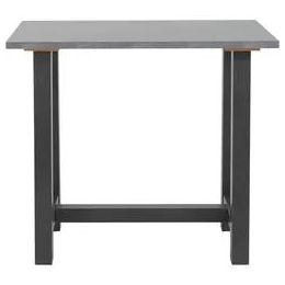 Mäusbacher Bartisch MÄUSBACHER, schwarz (schwarzstahl, graphitfarben, schwarzstahl), B:120cm H:105cm T:70cm, Tische, Bartisch, Gestell in U-Form (Breite 120, 140 oder 160 cm)