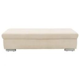 Hocker DOMO collection "Treviso XXL: B/T/H: 161/60/41 cm", beige (creme), B:161 H:41 T:60, 100% Polyester, Hocker, Hocker mit Stauraum Polsterhocker, mit Stauraum, auch in Cord, passend zur Serie, moderne Steppung
