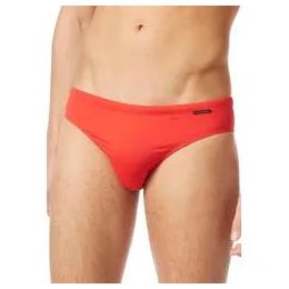 Badeslip Bruno Banani "Mini Wave Line 2.0 Swim", Herren, Gr. XXL (8), N-Gr, rot, Elasthan, Polyamid, unifarben, Badehosen, mit seitlicher Logopr&auml;gung