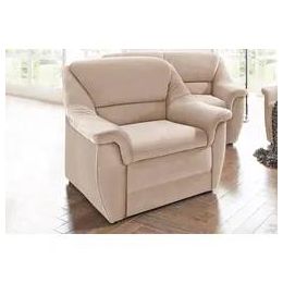 Sessel DOMO collection "Lale, formschöner und komfortabler Sessel, tolle Armlehnen", beige (natur), B:98cm H:88cm T:93cm, Struktur grob (85% Polyester, 15% Polyacryl);Struktur (100% Polyester);Microfaser PRIMABELLE (100% Polyester), Sessel, Polstersessel, modern und zeitlos