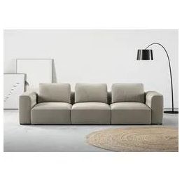 3-Sitzer RAUM.ID "Cushid", beige (sand), B:300cm H:62cm T:109cm, 95% Polyester, 5% Nylon, Sofas, Modulsofa, bestehend aus 3 Teilen, Breite 300 cm