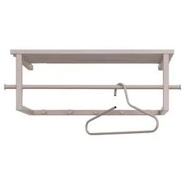 Garderobenleiste SPINDER DESIGN, grau, B:76 H:76 T:34, Metall, Garderobenhalter, Metall, Trendfarbe, Breite 76 cm