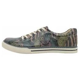 Sneaker DOGO "Classic Schnürsneaker Ever Feel Like You’re Being Watched Damen", Damen, Gr. 43, Normalschaft, schwarz, Lederimitat, Schuhe, Vegan