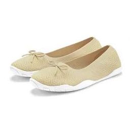 Sneaker Ballerinas Lascana, Damen, Gr. 40, beige, Obermaterial: 100% Textilmaterial. Decksohle: 100% Textilmaterial. Laufsohle: 100% Synthetik, unifarben, sportlich, Schuhe, Slipper, Halbschuh, ultraleicht zum Reinschlüpfen VEGAN