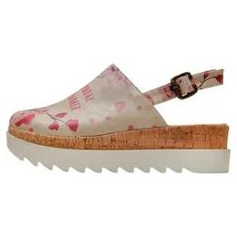 Sandale DOGO "Akita More Summer Damen Sandalen", Damen, Gr. 39, Normalschaft, rosa (natur), Lederimitat, casual, Schuhe Slingpumps Clog Sommerschuh, Handgefertigt