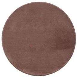 Teppich Ayyildiz TEPPICHE "CATWALK 2600", braun, H:25mm Ø:120cm, Polyester, Teppiche, Besonders weich / Softfllor / waschbar