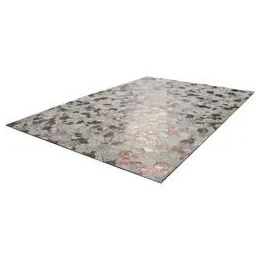 Teppich Kayoom "Spark 210", weiß (elfenbein, chrom), B:120cm H:8mm L:170cm, Rindsleder, Teppiche, 100% Leder, Unikat, fusselarm, Allergiker & Fußbodenheizung geeignet