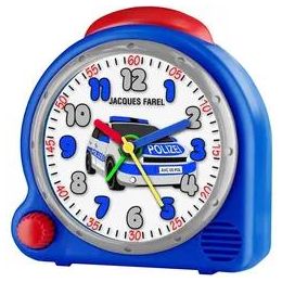 Kinderwecker Jacques Farel "Polizeitauto, AVC 05POL", blau, Wecker, Kinder, Uhr Kinder-Wecker Wecker, Quarzwecker, mit Polizeimotiv, ideal auch als Geschenk