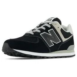 Sneaker New Balance "574", Gr. 37, schwarz (schwarz, grau), Synthetik, Textil, sportlich, Schuhe