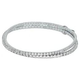 Tennisarmband Michael Kors "Schmuck Geschenk Messing Armschmuck PREMIUM", silber (platinfarben, kristallweiß, kristallweiß), Armbänder, Damen, Messing, glitzernd, mit Zirkonia (synth.)