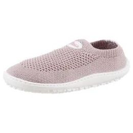 Barfußschuh Leguano "LEGUANITO SCIO", Kinder, Gr. 24, rosa (altrosa), Textil, glänzend, Sportlich, Schuhe, Slipper, Freizeitschuh, Bequemschuh verstärkt das taktile Empfinden