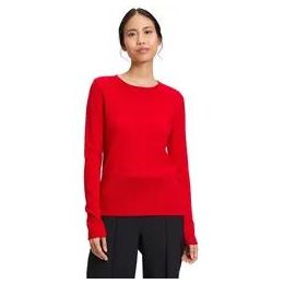 Strickpullover Betty Barclay "Damen Kaschmir-Pullover mit Rundhalsausschnitt", Damen, Gr. 46, rot, Strick, Obermaterial: 100% Kaschmir., gerade lang, Rundhals, Pullover, Strick