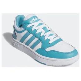 Sneaker Adidas SPORTSWEAR "HOOPS 3.0", Gr. 38, weiß (cloud weiß, preloved blau, preloved blau), Synthetik, Textil, Schuhe