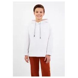 Kapuzensweatshirt Gulliver, Herren, Gr. 152, beige, 95% Baumwolle, 5% Elasthan, bedruckt, normal, ohne Ausschnitt, Sweatshirts, mit verstellbarer Kapuze