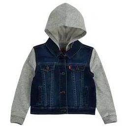 Levi's Jeansjacke LEVI'S KIDS "INDIGO JACKET", Baby, Gr. 12M (80), blau (indigo dusk), Denim/Jeans, Obermaterial: 81% Baumwolle, 18% Polyester, 1% Elasthan, Casual, Jacken, for Baby BOYS