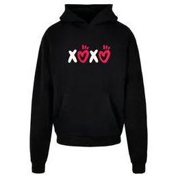Kapuzensweatshirt Merchcode "Merchcode Herren Valentines Day - XOXO Ultra Heavy Hoody", Herren, Gr. XL, schwarz, 100% Baumwolle, bedruckt, Sweatshirts