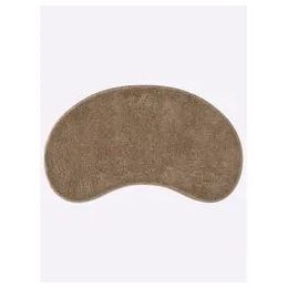 Badematte Grund Gr. 3, grau (taupe), oval (45 x 100 ), 1, Badematten