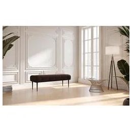 2-Sitzer Places of Style "Amber", braun (chocco), B:119cm H:52cm T:54cm, 100% Polyester, Sofas, mit Knopfheftung,in verschieden Stoffarten