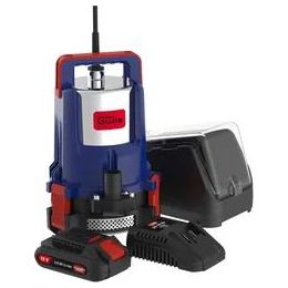 Güde Akku-Gartenpumpe GÜDE "GP 18-401-30", blau, B:15cm H:22cm L:42,5cm, Pumpen, inkl. Akku
