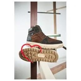 Winterboots Rieker, Herren, Gr. 40, braun (dunkelbraun kombiniert), Leder, Lederimitat, Textil, Schuhe, Sneaker, Schnürboots - 150 Jahre Rieker Jubiläumsartikel