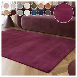 Hochflor-Teppich Esprit "Alice ESP-4377, Kunstfell", lila (violett), B:70cm H:25mm L:140cm, Kunstfaser, Teppiche, Kaninchenfell-Haptik, besonders weich und dicht, für alle Räume