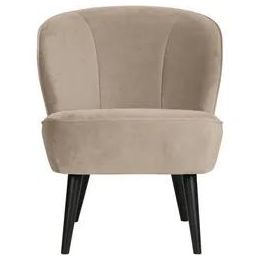 Sessel Woood "Sara", grün (khaki), B:59cm H:71cm T:70cm, Sessel, Einzelsessel, weich gepolstert, 4-Fuß Gestell, H 71 cm x B 59 cm