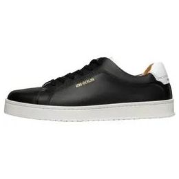 Sneaker N91 "Original Draft BB Herrensneaker", Herren, Gr. 44, schwarz (schwarz, weiß), Leder, Schuhe, Turnschuh Leder handgefertigt, sportlicher Freizeitschuh Herren