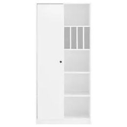 Aktenschrank Home Affaire "Licia", weiß, B:81,5cm H:179cm T:35cm, Hartfaserplatte, Spanplatte, Schränke, viel Stauraum, Breite 81,5 cm