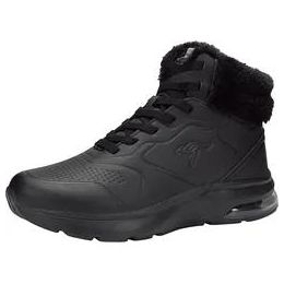 Winterstiefel Kangaroos "K-PL Dreams Mid", Damen, Gr. 39, schwarz (jet schwarz, mono, textil), Synthetik, Textil, Sportlich, Schuhe, Snowboots, Winterboots, Winterschuhe, gefüttert