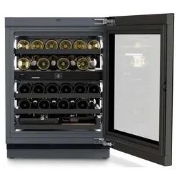 Liebherr Unterbauweintemperierschrank "UWgbi 3682", Standardmodul: E (A-G), schwarz, B:59,7cm H:81,9cm T:57,9cm, Weinkühlschränke, schwarze Isolierglastür